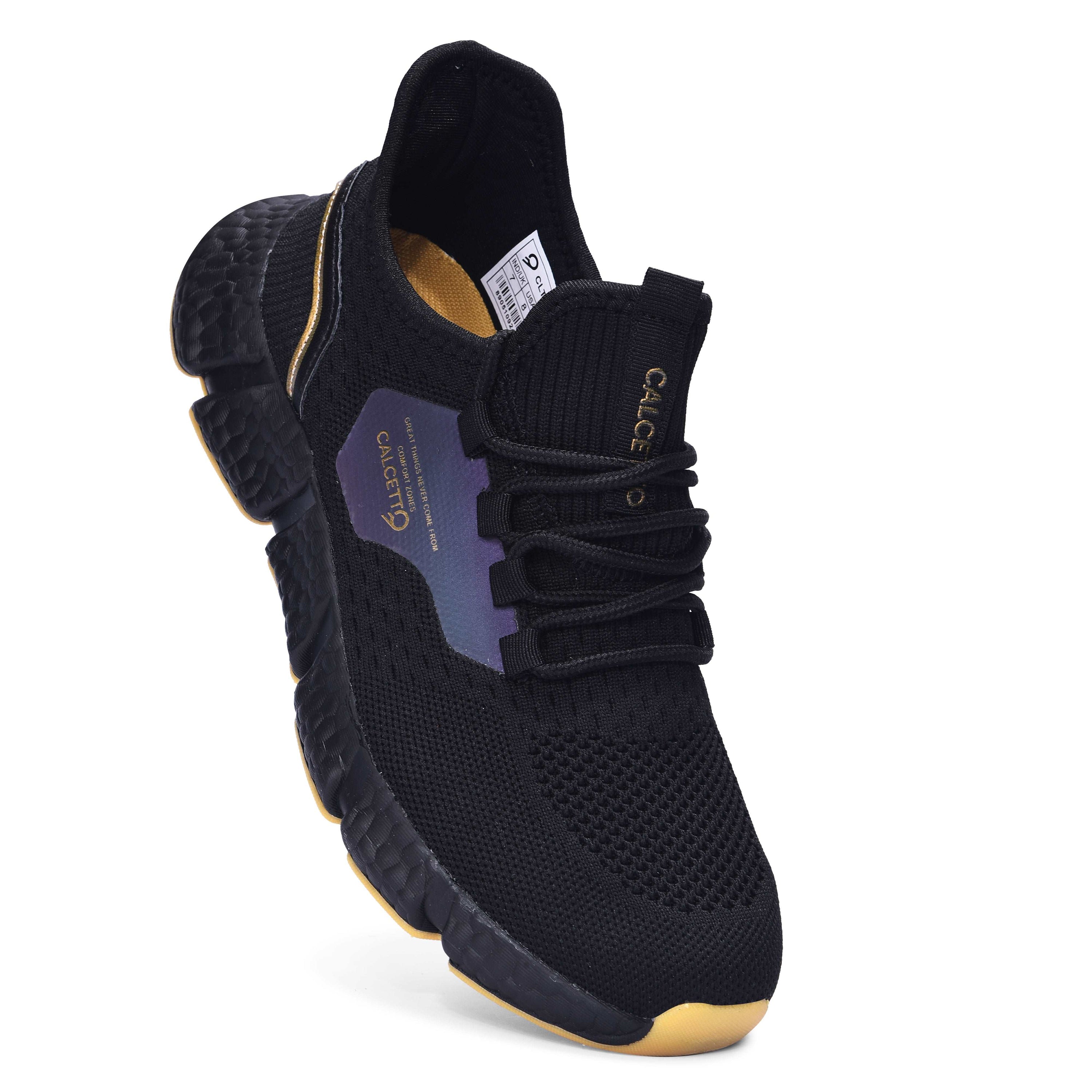 Calcetto Lightweight Casual Men's Running Sports Shoes CLT-0973 Black ...